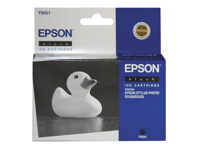 Epson T0551 - black - original - ink cartridge - C13T05514010 - Currys ...