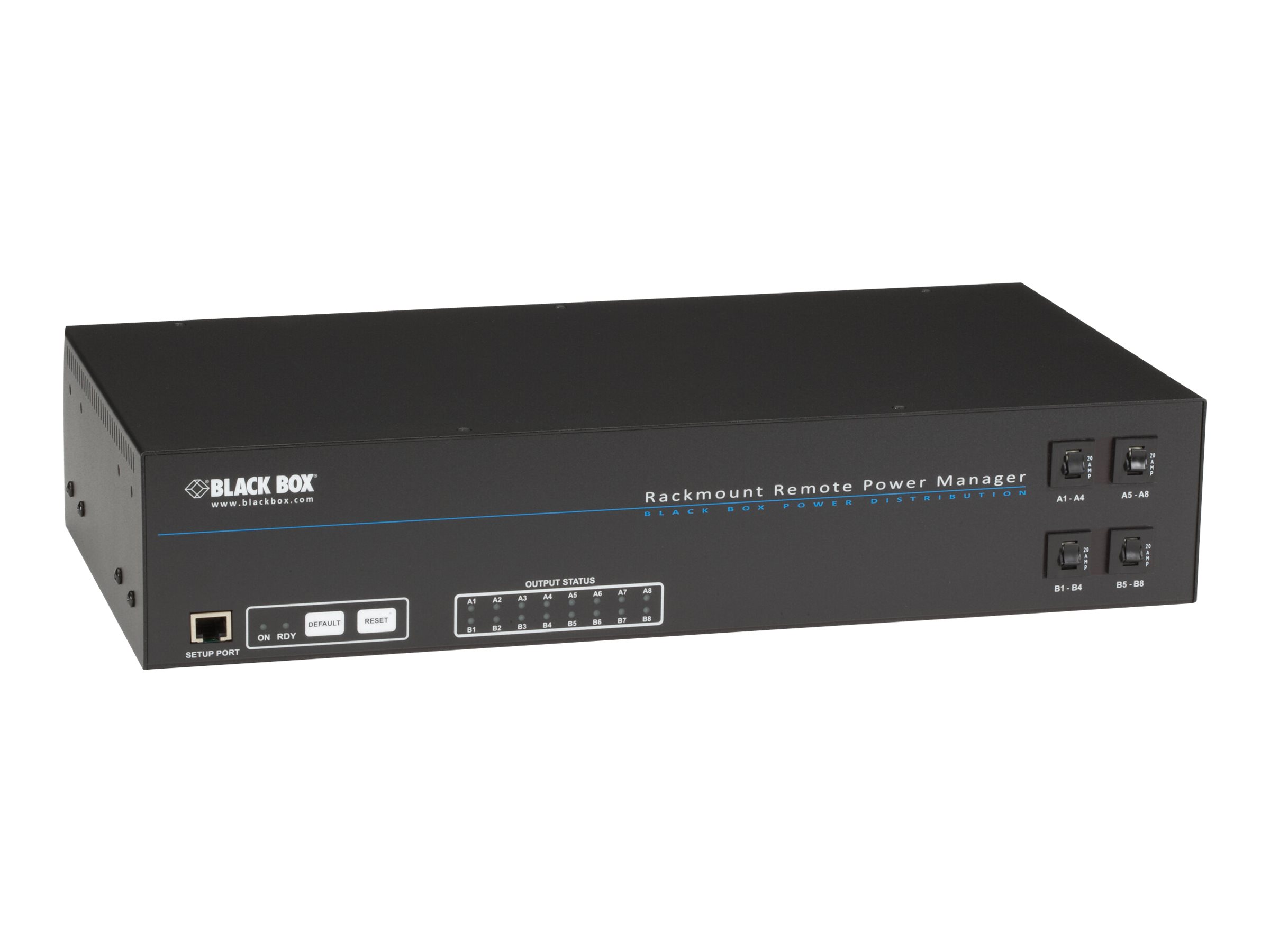 Black Box Horizontal Rackmount Remote Power Manager | www.shidirect.com