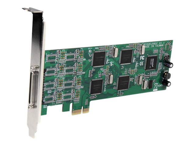 StarTech.com 8 Port Low Profile PCI Express RS232 Serial Card w/161050 ...