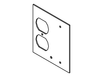Wiremold AF Series - Outlet mounting plate | Overview, Specs, Details | SHI