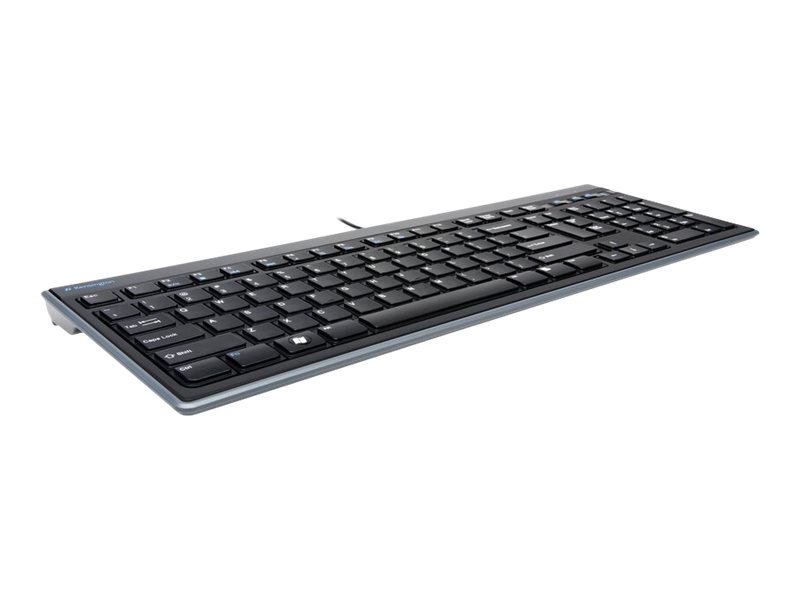 Kensington Advance Fit Full-Size Slim - clavier - AZERTY - Belge - noir ...