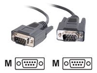 C2G 3ft RS232 DB9 Straight Through Shielded Serial Cable - M/M