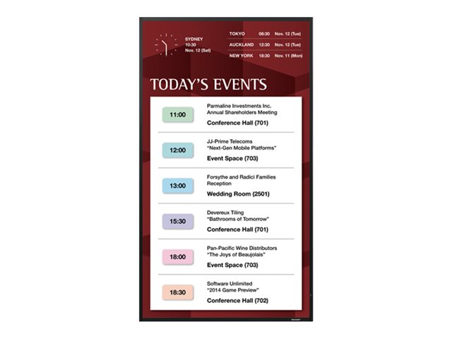 Sharp PN-R703 70" LED-backlit LCD display - Full HD - for digital ...