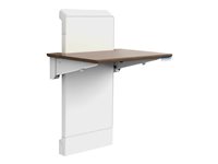 Ergotron WorkFit Elevate - wall-mounted workstation - walnut hills