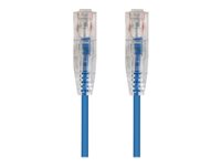 Monoprice SlimRun patch cable - 6 in - blue
