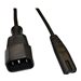 Videk Power Cable UK Mains Plug to C5 / Cloverleaf Socket - power cable ...