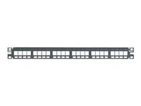 Panduit NetKey Flush Mount Modular Patch Panel - patch panel - 1U