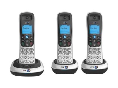 BT 2100 Trio - cordless phone with caller ID/call waiting + 2 ...