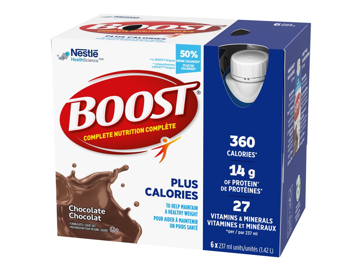 BOOST Plus Calories Protein Drink - Chocolate - 6 x 237ml