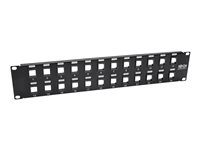 Tripp Lite 24-Port 2U Rack-Mount Unshielded Blank Keystone/Multimedia ...