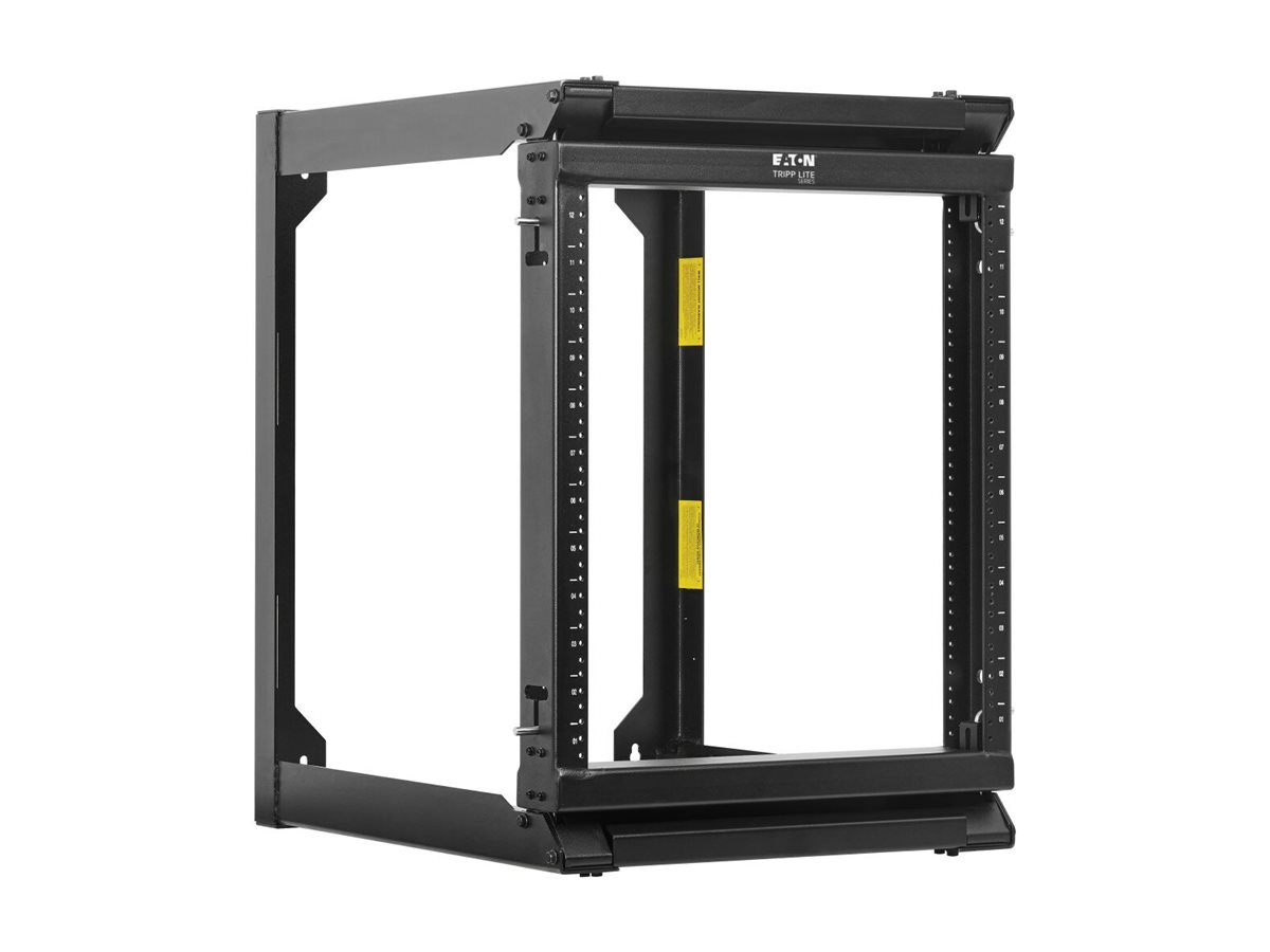 Eaton Tripp Lite Series SmartRack 12U Wall-Mount 2-Post Open Frame Rack ...