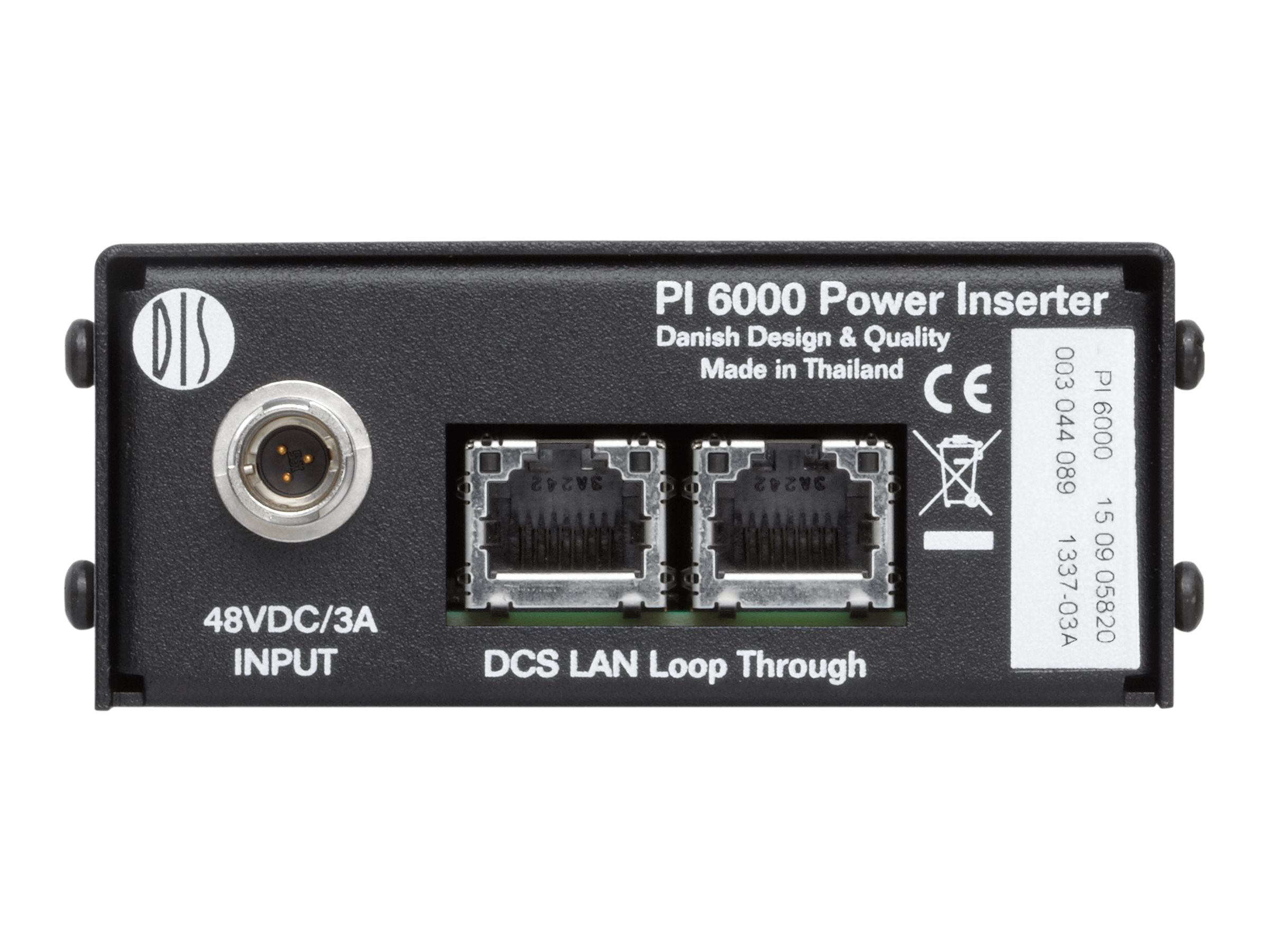Shure PI 6000 - PoE injector | Overview, Specs, Details | SHI