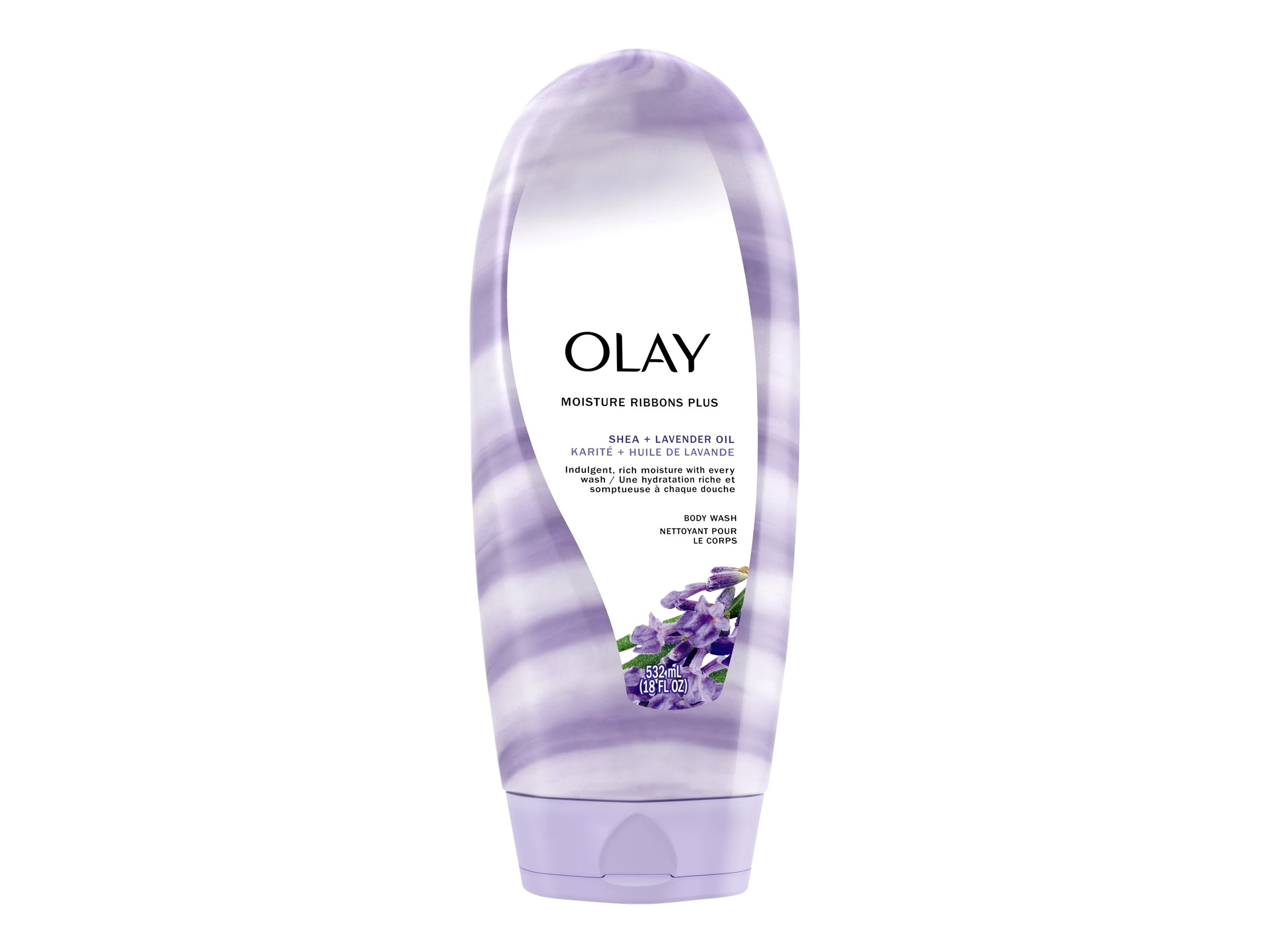 OLAY RIBBONS B/W LAVENDER 532ML