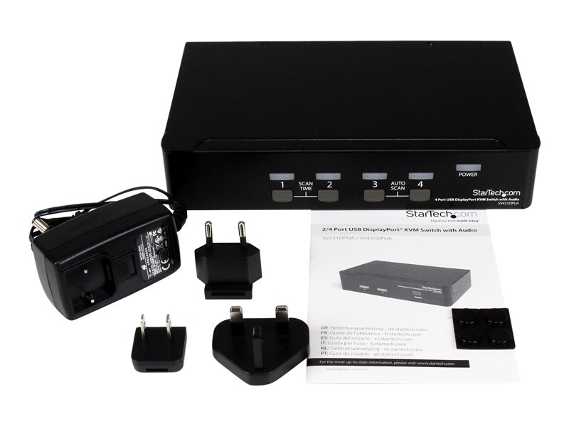 StarTech.com Switch KVM USB DisplayPort à 4 ports (SV431DPUA)