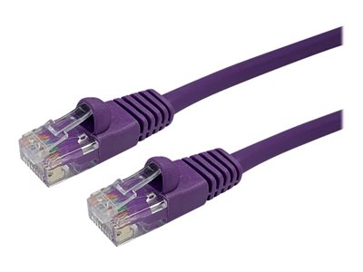 Videk Enhanced Cat5e / Cat 5 Booted Ethernet Patch Cable 24AWG UTP - patch cable - 3 m - purple