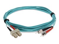 AddOn 4m SC to ST OM4 Aqua Patch Cable - patch cable - 4 m - aqua