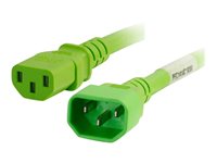 C2G 10ft 14AWG Power Cord (IEC320C14 to IEC320C13) - Green - power ...