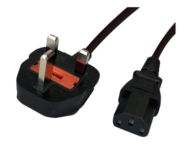 Videk Power Cable UK Mains Plug to C13 Socket - power cable - power IEC ...