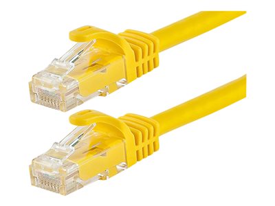Monoprice FLEXboot Series patch cable - 1 ft - yellow