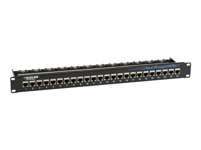 Black Box Feed-Through patch panel - 1U - 19"