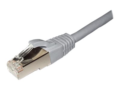 Cablenet SlimLine patch cable - 25 cm - grey, RAL 7044