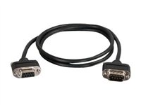 C2G CMG-Rated DB9 Low Profile Null Modem M-F - null modem cable - DB-9 to DB-9 - 15 ft