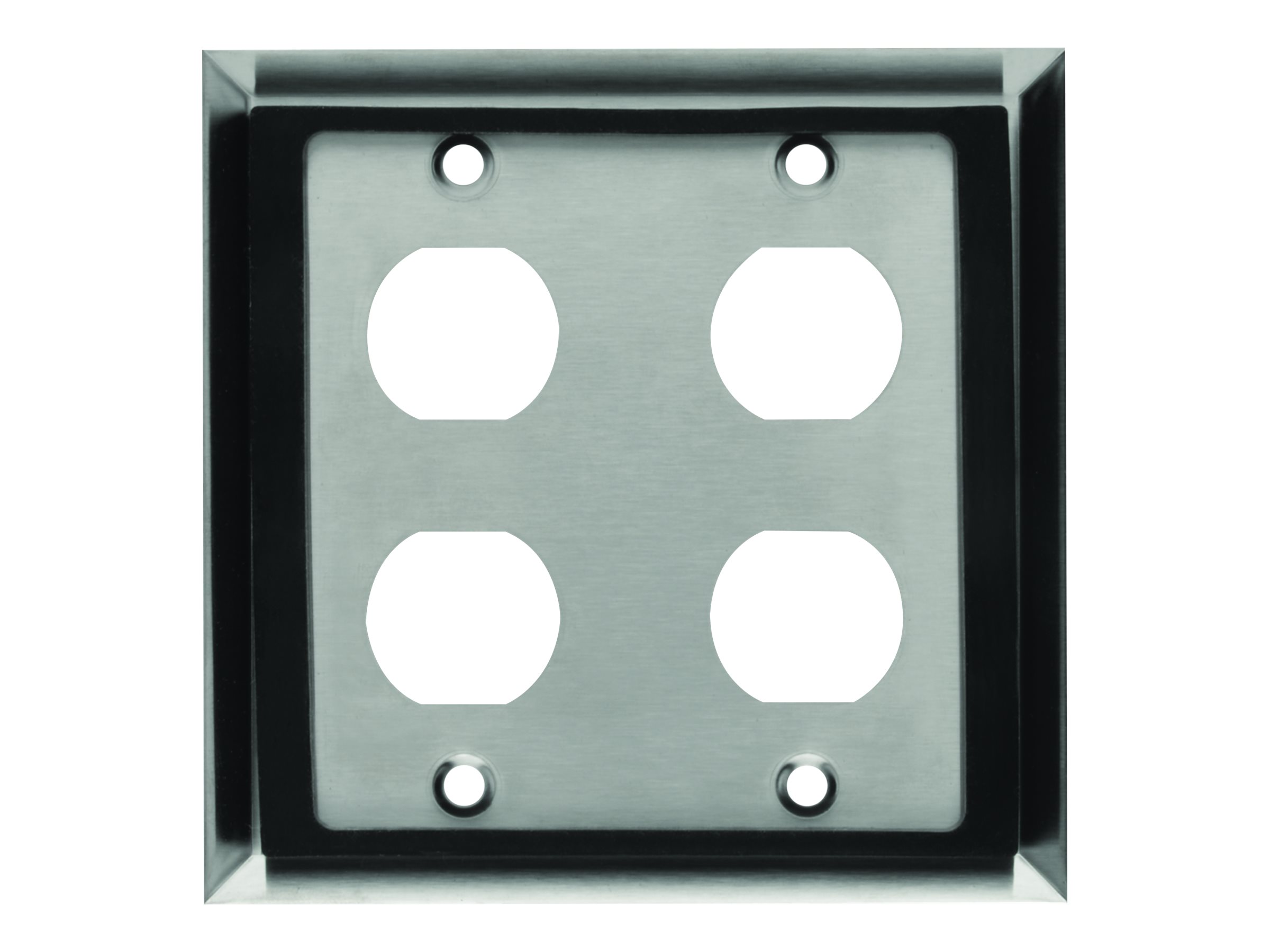 Tripp Lite RJ45 Bulkhead Wall Plate 4 Cutouts Industrial Metal Single ...