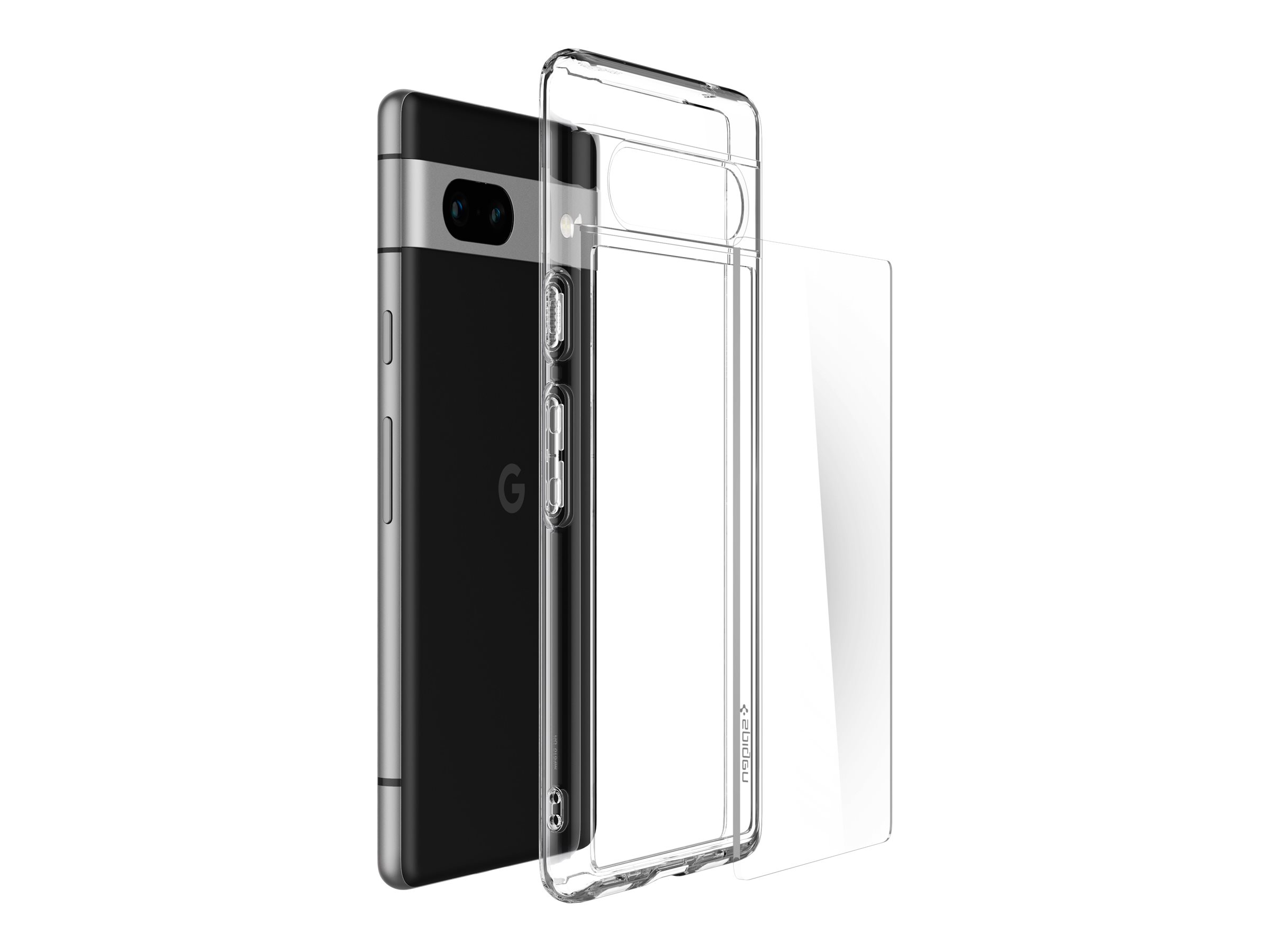 Spigen Crystal Hybrid Case for Google Pixel 7a - Crystal Clear