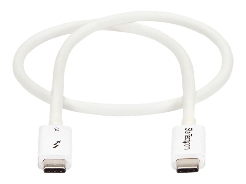 StarTech.com Câble Thunderbolt 3 40 Gb/s de 50 cm (TBLT34MM50CW)