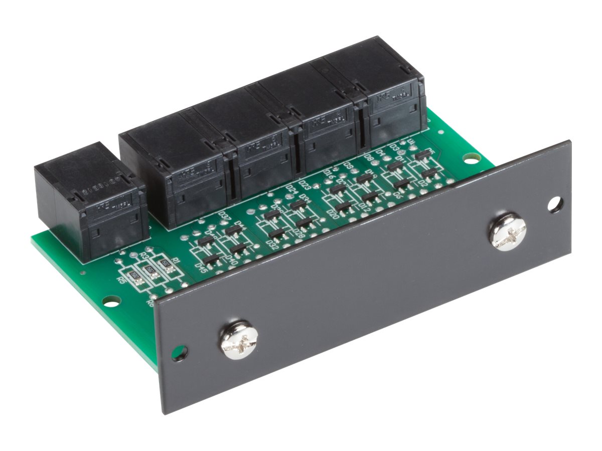 Black Box Modem Splitter 4-Port RS-232 with RJ-45 Rackmount Card ...