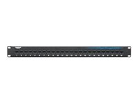 Black Box Feed-Through patch panel - 1U - 19"