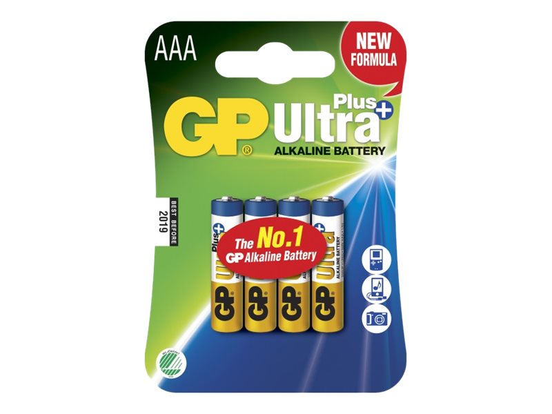 GP Ultra Plus batterie - 4 x AAA / LR03 - Alcaline (151122)