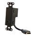 C2G HDMI Pass Through Decorative Wall Plate - Black - cable clips