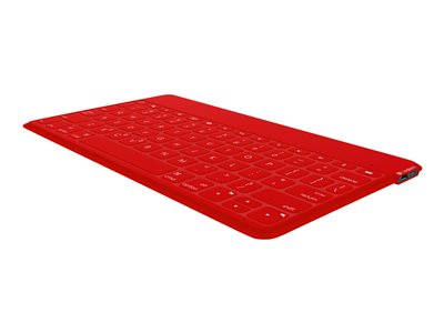Logitech Keys-To-Go Ultra-portable - keyboard - German - red