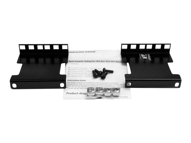 StarTech.com Server Rack Depth Extender - 2U - 4in / 10 cm - TAA ...