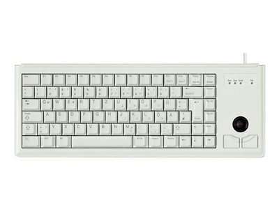 CHERRY Compact-Keyboard G84-4400 - keyboard - UK - light grey