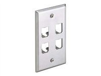Panduit MINI-COM Stainless Steel Faceplate - faceplate