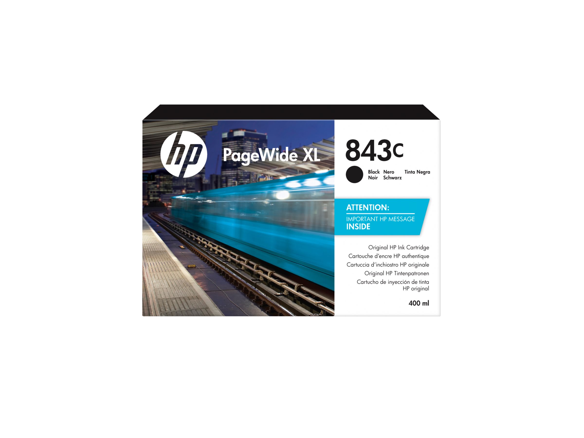 HP 843C - 400 ml - black | Overview, Specs, Details | SHI
