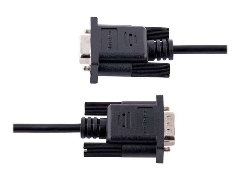 StarTech.com Câble Série RS232 Null Modem 3m, Cordon (9FMNM-3M-RS232-CABLE)