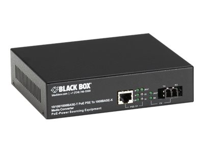 Black Box LPS500 Series LPS500A-SM-10K-LC-R3 - fiber media converter ...