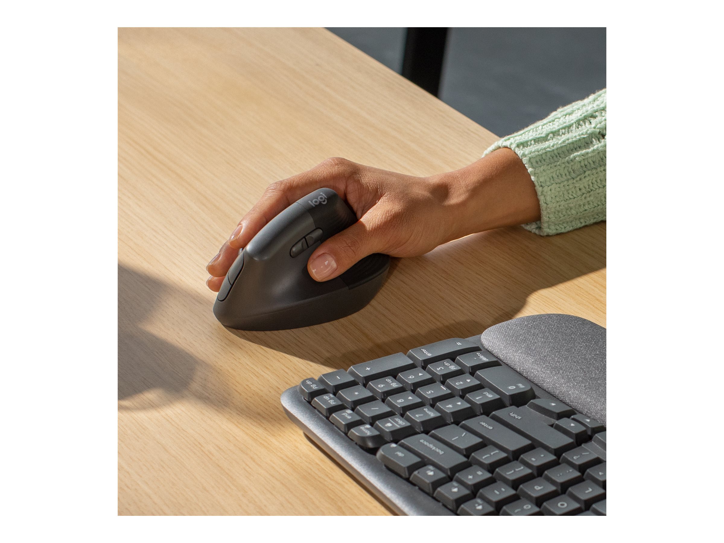 Logitech Ergo Series Wave Keys Wireless Ergonomic Keyboard with ...