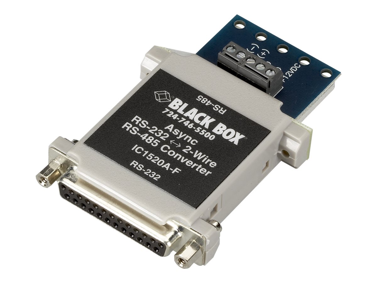 Black Box Async RS-232 to 2-Wire RS-485 Interface Bidirectional Converter | Overview, Specs ...