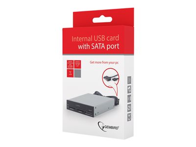 Gembird - Card reader - all-in-1 - 3.5 (MMC, RS-MMC, SD, SDHC, SDXC ...