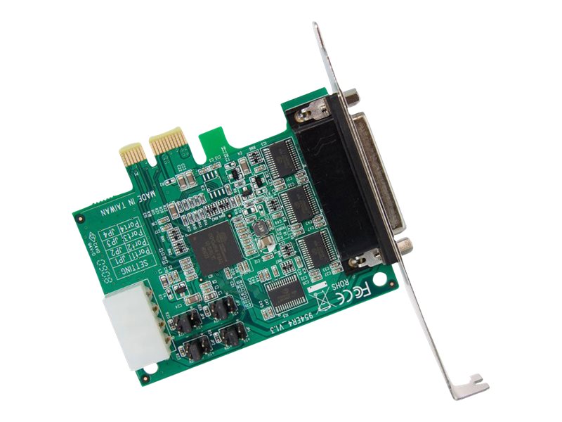 StarTech.com Replaced by PEX4S953, 4 Port Native PCI Express RS232 Serial Adapter Card with ...