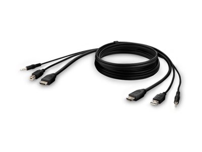 Belkin Secure KVM Combo Cable - video / USB / audio cable - TAA ...