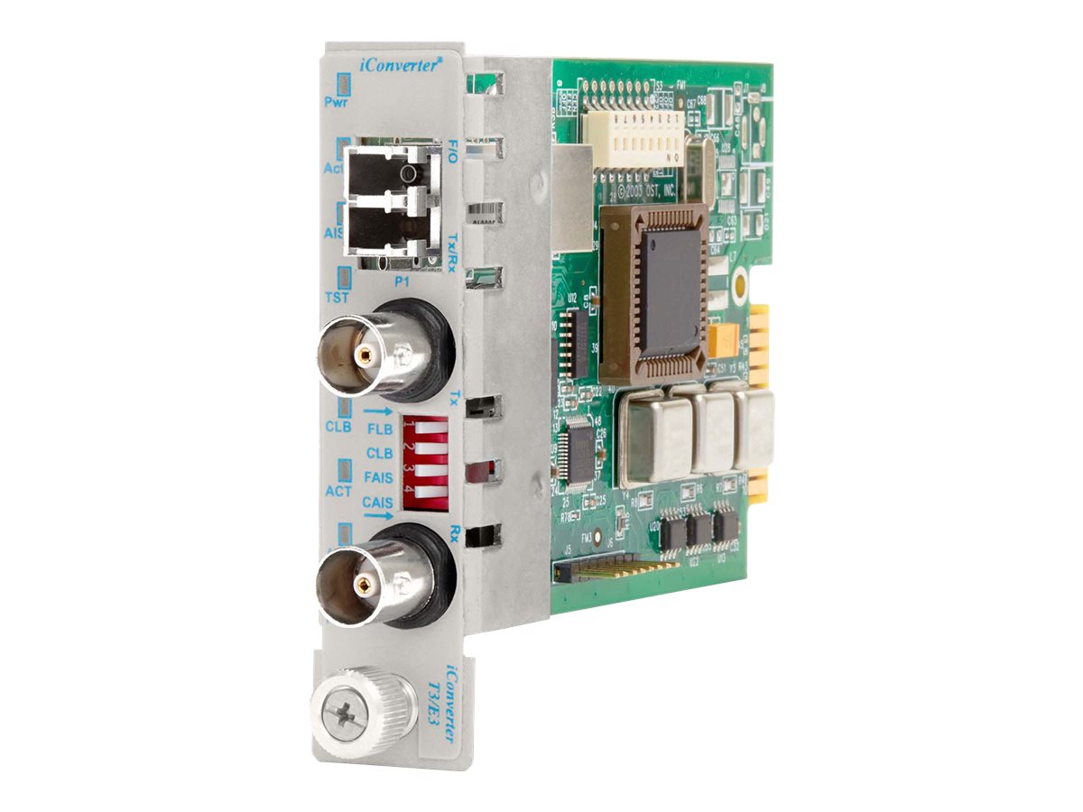 Omnitron iConverter T3/E3 Coax Dual-Fiber | SHI
