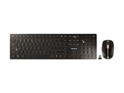 CHERRY DW 9500 SLIM - keyboard and mouse set - US with Euro symbol ...