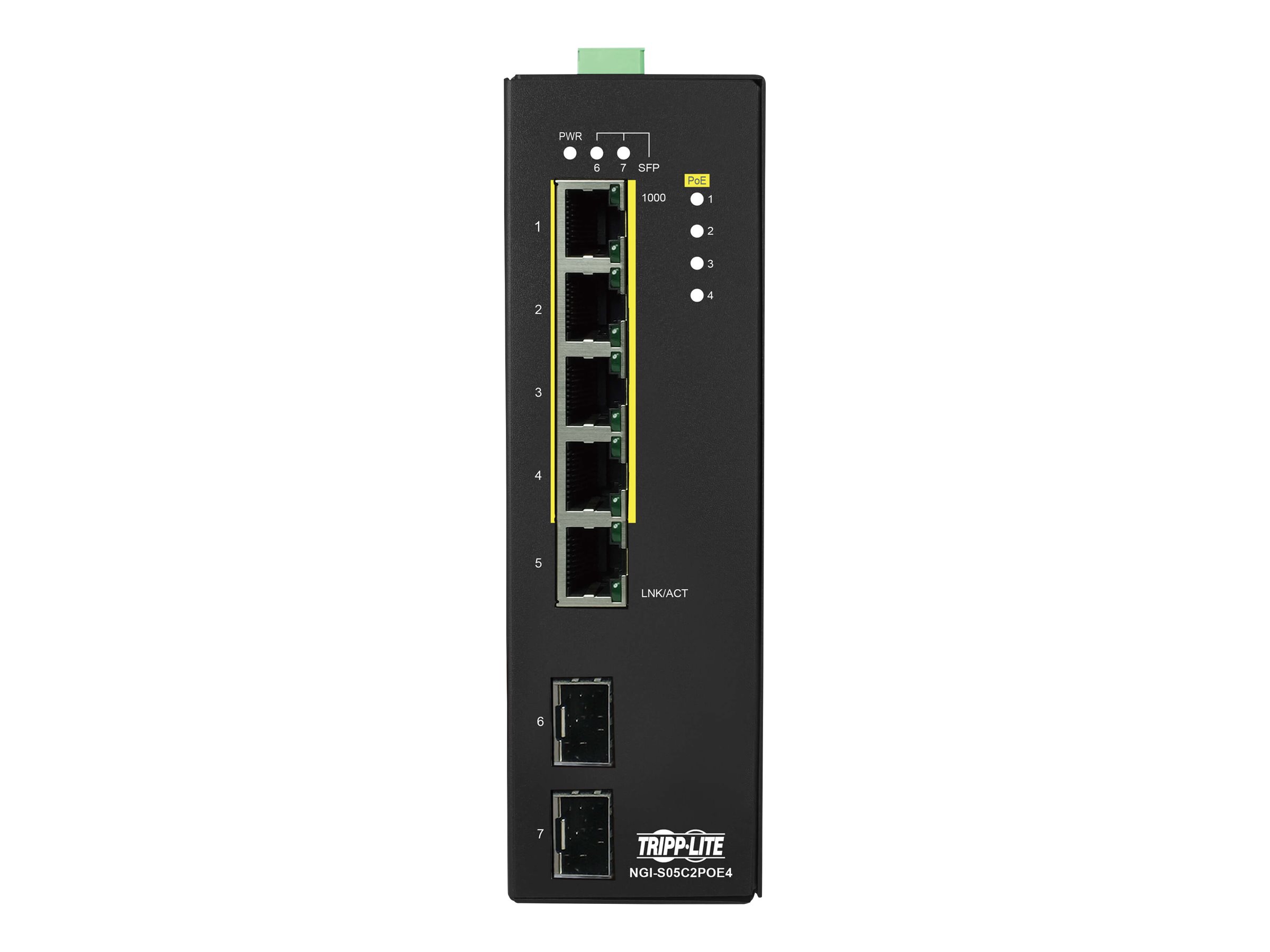 Tripp Lite 5-Port Lite Managed Industrial Gigabit Ethernet Switch | www ...