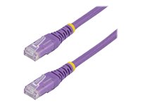 StarTech.com 25ft CAT6 Ethernet Cable - Purple CAT 6 Gigabit Wire 100W ...