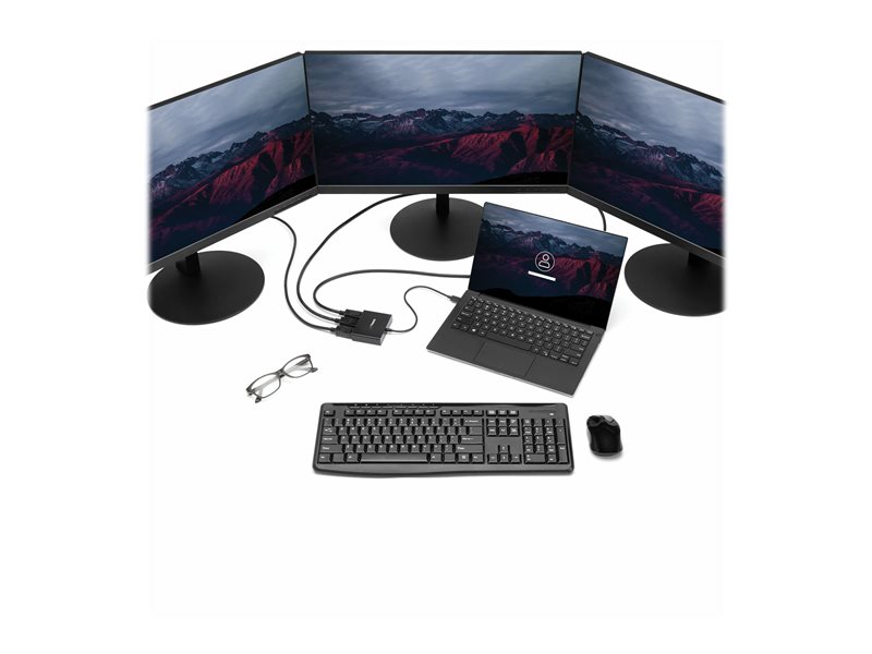 StarTech.com Hub MST USB-C vers DisplayPort à 3 ports (MSTCDP123DP)